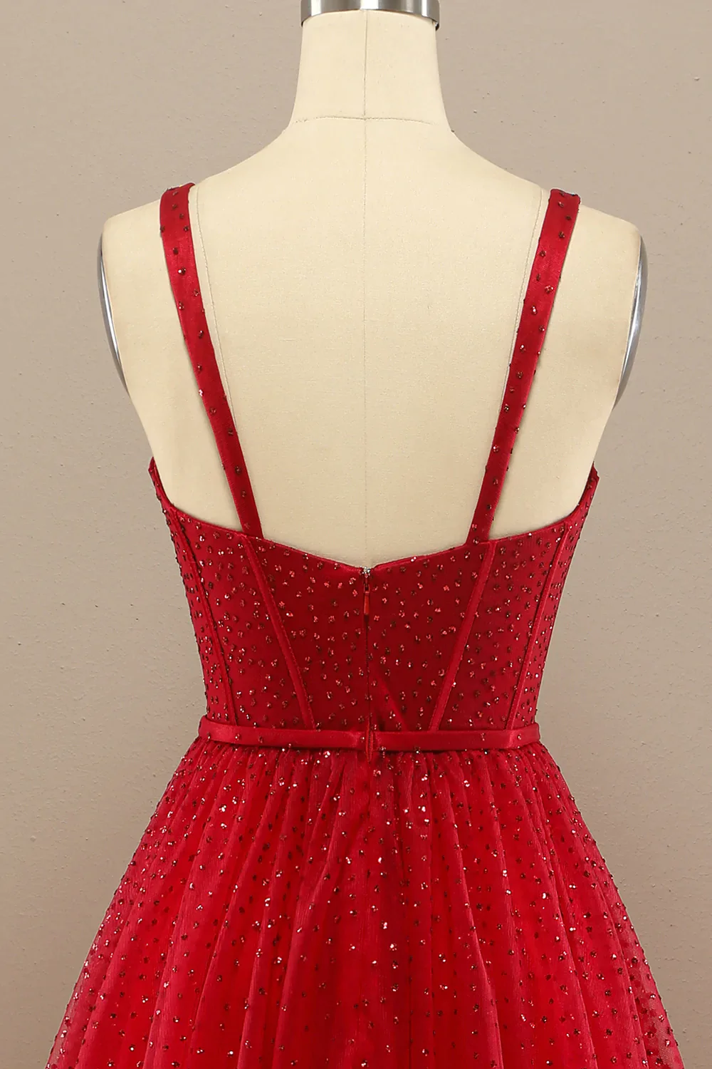 Beautiful Red Sweetheart Prom Dress With Beading on Luulla