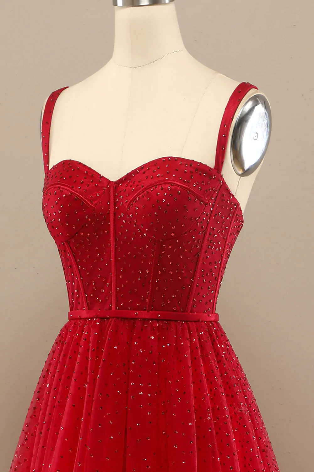 Beautiful Red Sweetheart Prom Dress With Beading on Luulla