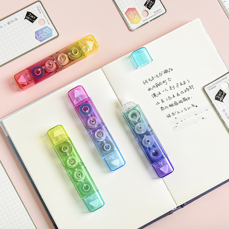 Rainbow Colors Double Head Correction Tape on Luulla