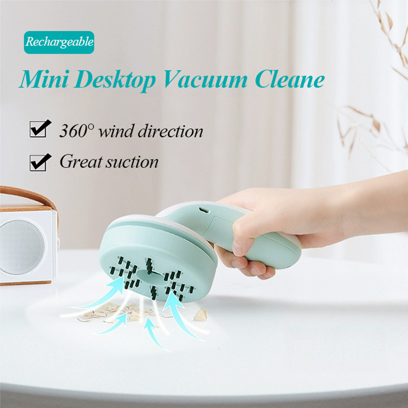 Mini Desktop Vacuum Cleaner Office Desk Dust Home For Table Keyboard ...