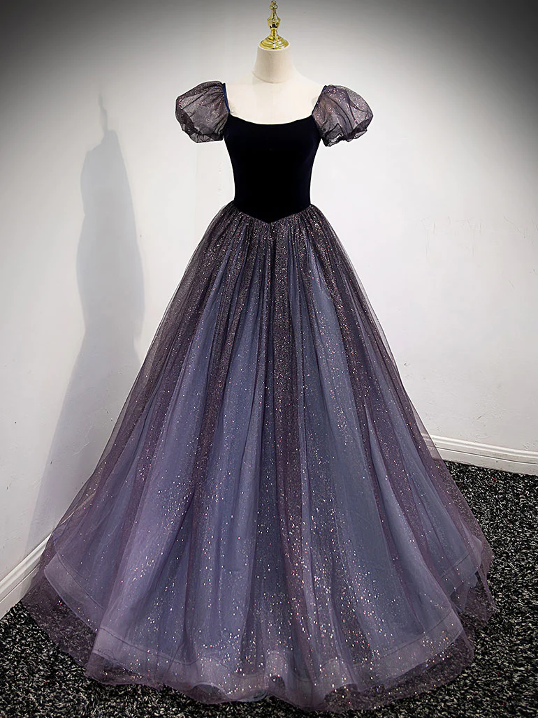 Purple Tulle Long Prom Dresses, Purple Formal Graduation Dresses on Luulla