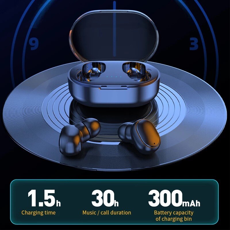 Wireless Headphones Stereo Hifi Earpiece With Microphone Bluetooth ...