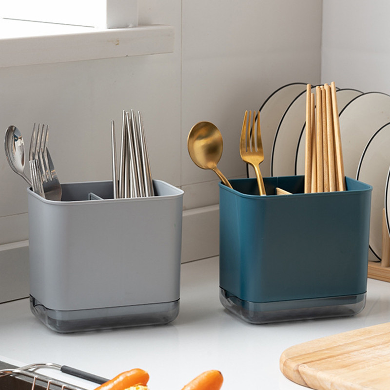 Cutlery Drain Rack Organizer Multi-functional Spoon Fork Chopstick ...