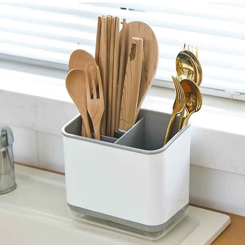 Cutlery Drain Rack Organizer Multi-functional Spoon Fork Chopstick ...