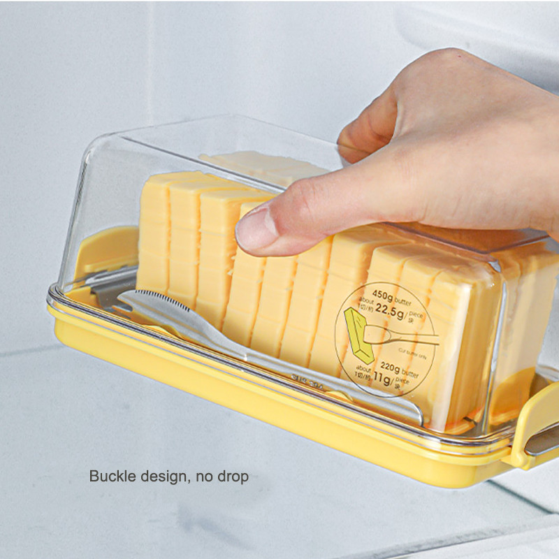 Butter Cutter Storage Box With Lid Refrigerator Freezer Fresh-keeping ...